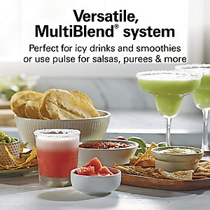 Hamilton Beach Stay or Go Blender with 32oz Jar, 8oz, Black and Silver (52400) & Electric Vegetable Chopper & Mini Food Processor, 3-Cup, 350 Watts, for Dicing, Mincing, and Puree, Black (72850)