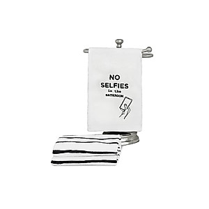 Indecor Home 2 Pack Hand Towels, Cute Funny Decor, for Bathroom, Kitchen Sink, Finger Tip Towels 100% Cotton, Plush and Super Absorbent 16x26 Inches