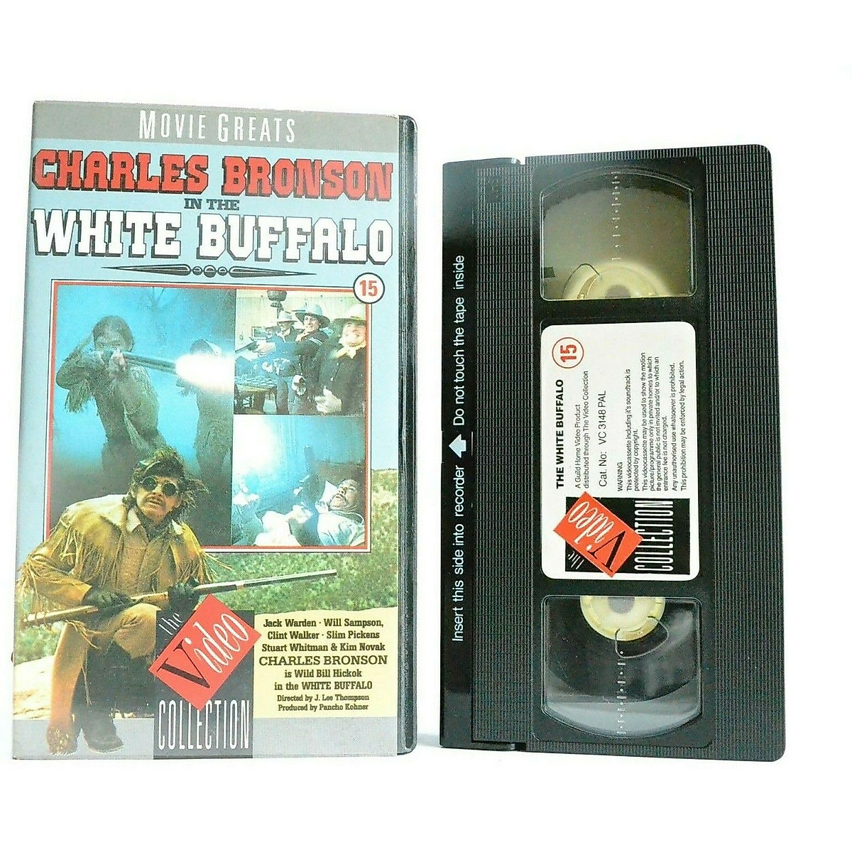 White Buffalo (1977) Western - Early-Cert - Charles Bronson/Kim Novak - Pal VHS