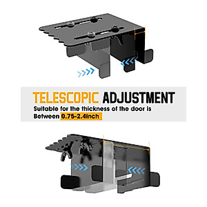 SKMYL Door Locks for Kids Safety, Child Proof Door Top Lock,Keep Children & Autistic at Home,Made of Durable Metal (Black 1 Pcs)