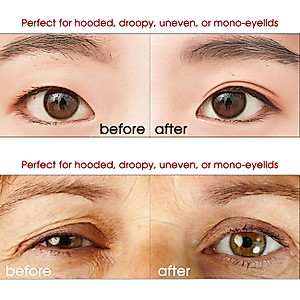 3 Packs Ultra Invisible Two-Sided Sticky Double Eyelid Tapes Stickers, Medical-use Adhesive Fiber, Instant Eyelid Lift Without Surgery Perfect for Heavy Saggy, Hooded, Droopy, Uneven, Mono-eyelids