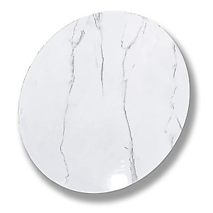 Round Marble Lazy Susan Turntable - 23″~35″ Large Lazy Susan Organizer Marble Turntable For Dining Table Rotating Tray Marble Serving Plate (Color : D, Size : 60cm/23.6inch)