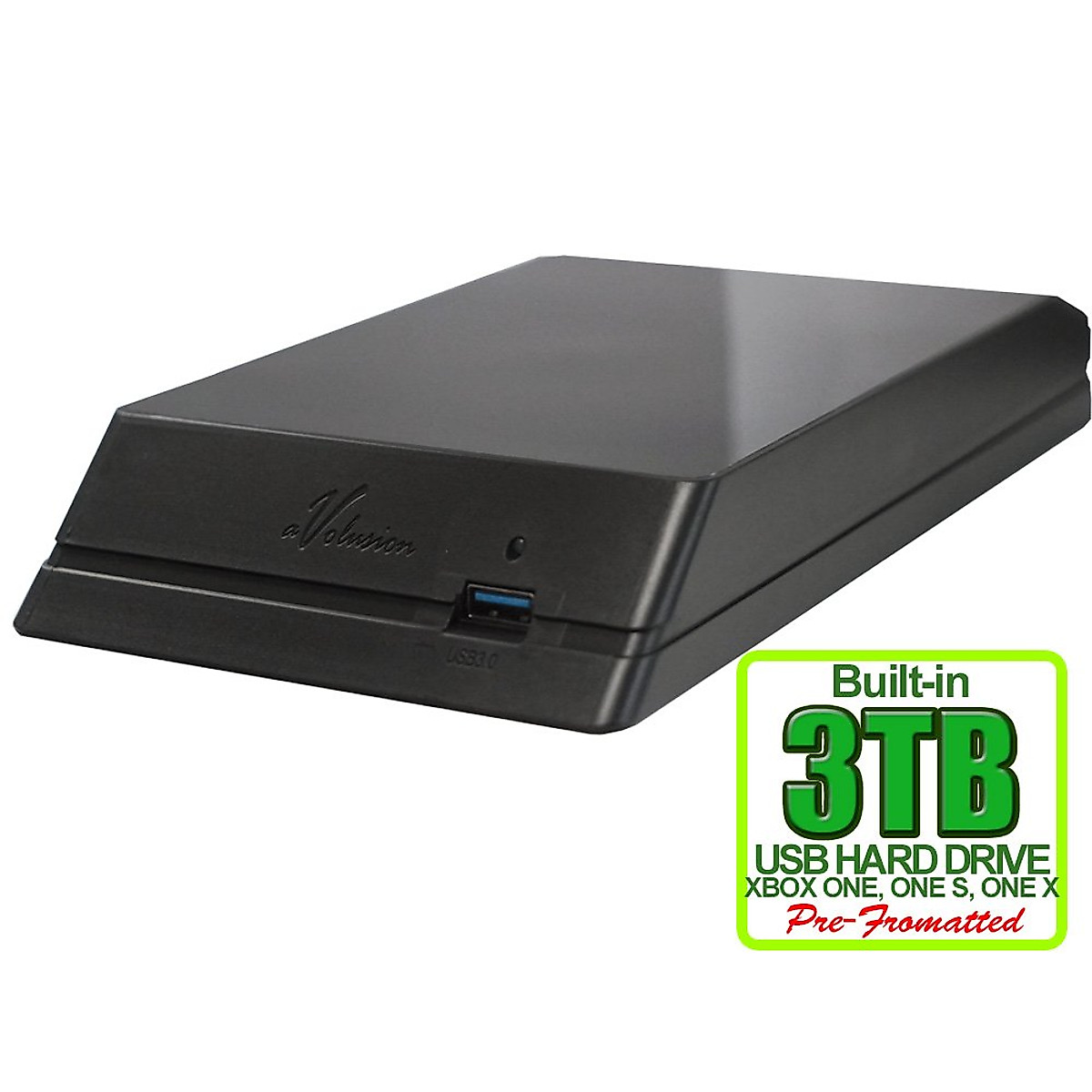 Avolusion HDDGear 3TB (3000GB) USB 3.0 External Xbox Gaming Hard Drive (Designed for Xbox One, Pre-Formatted) - 2 Year Warranty (Renewed)