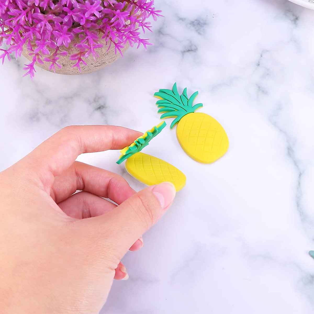 Garneck Refrigerator Magnets 10pcs Fridge Magnets Fruit Refrigerator Magnet Sticker Office Magnet Fruit Fridge Magnet (Pineapple) Cute Fridge Magnets