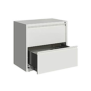 Hirsh 30-in Wide HL10000 Series 2 Drawer Metal Lateral File Cabinet White