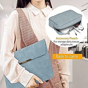 TOWOOZ Sleeve Compatible with 2022 New M2 MacBook Air 13.6 Inch A2681 / MacBook Pro 13-13.3 Inch/ MacBook Air 13-13.6 Inch M1 M2 Chip, Laptop Sleeve Case with Accessory Pouch