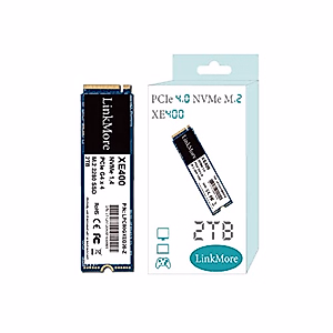 LinkMore XE400 2TB M.2 2280 PCIe Gen 4X4 NVMe 1.4 Internal SSD, PS5 Compatible, Solid State Drive, Up to 4650MB/s for Latop and PC