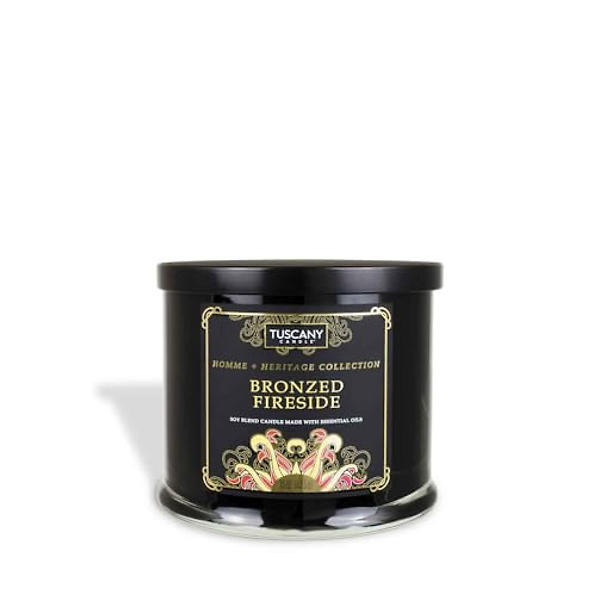 Tuscany Candle Bronzed Fireside Scented Jar Candle, 15 oz