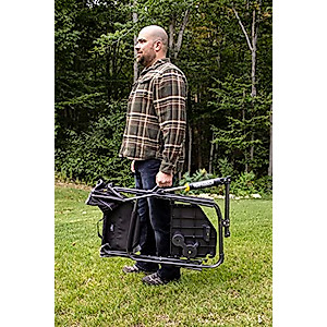 GCI Outdoor Freestyle Rocker XL Portable Folding Rocking Chair, Outdoor Camping Chair with Side Table, Aluminum