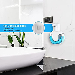 Automatic Foaming Soap Dispenser by OTLS, 4 Level Adjustable Foaming Hand Soap Dispenser, 420ml Automatic Soap Dispenser Touchless, USB-C Port, 2 Hooks for Wall Mount