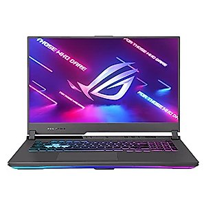 ASUS ROG Strix G17 (2021) Gaming Laptop, 17.3” 144Hz IPS Type FHD, NVIDIA GeForce RTX 3050 Ti, AMD Ryzen 7 4800H, 16GB DDR4, 512B PCIe NVMe SSD, RGB Keyboard, Windows 10, G713IE-EB74