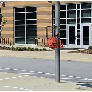 J JACKCUBE DESIGN Sturdy Metal Vertical Ball Storage Rack Standing Ball Holder Organizing Display Wall or Pole Mounted for 2 ball Storage Rack - MK735A