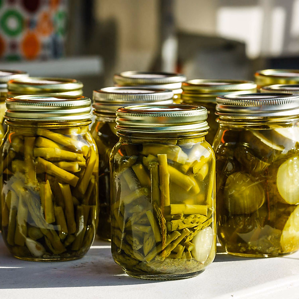 Accguan 12oz / 350ml Mason Jars with Airtight Lids, Glass Jar With Regular Lids, Clear Glass Jar Ideal for Jam,Honey,Wedding Favors,Shower Favors, Set of 20