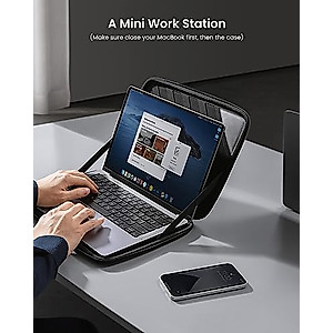 Tomtoc Laptop Case, Portable Electronic Device Cover, Protective Case for 14-Inch MacBook Pro and MacBook Air with Hard Shell, Ultra-Slim and Easy to Carry