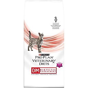 Purina Pro Plan Veterinary Diets DM Dietetic Management Feline Formula Dry Cat Food - 10 lb. Bag