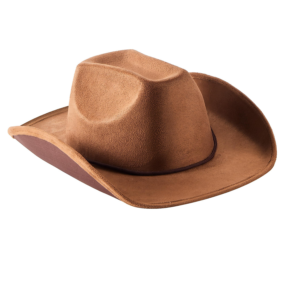 Spooktacular Creations Halloween Unisex Cowboy Hat, Adults Cowboy Costume, Brown Western Cowboy Hat Accessories for Adults and Kids Cosplay Dress-Up Party
