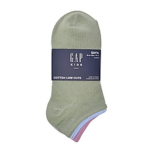 GAP Girls Low Cut Socks, Multi-Pack Kids Socks, Soft & Stretchy, Comfortable, Multi, Medium