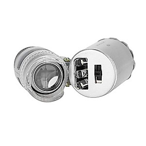 Semme Jewelry Magnifier, 60X Mini Microscope Pocket Magnifier Loupe Magnifying with LED UV Ligh for Jewelry, Diamonds, Gems, Coins, Engravings