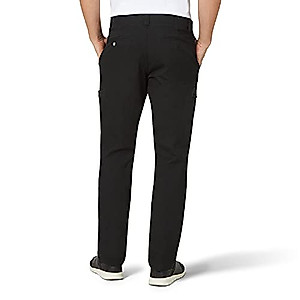 Lee Men's Performance Series Extreme Comfort Canvas Relaxed Fit Cargo Pant, Black, 38W x 30L