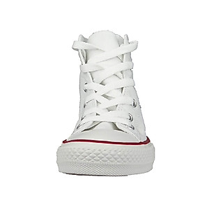 Converse Chuck Taylor All Star Canvas High Top Sneaker, Optical White, 2.5 M US Little Kid