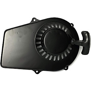 POWER PRODUCTS Recoil Starter for Harbor Tail Gator 63025 63024 & Storm CAT 63CC 2HP 800 900W 60338 66619 69381 for Pulsar PG1202S & 2HP 2-Stroke 64CC Gas Generator with Handle & Rope Replacement