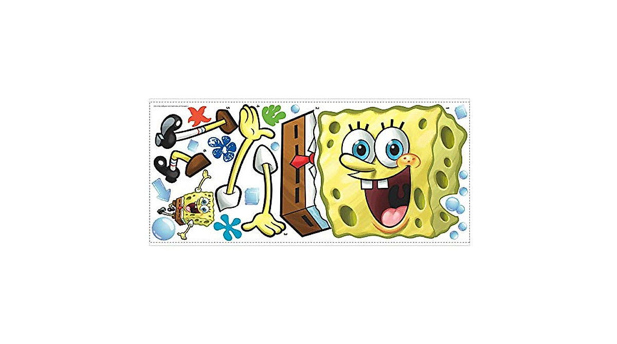 Spongebob Squarepants Giant Wall Decal - Peel & Stick Decor