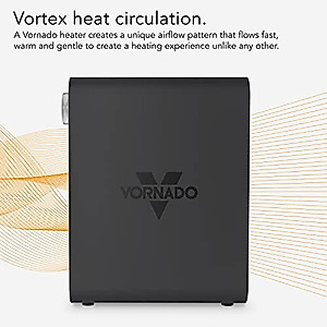 Vornado VMHi300 Whole Room Metal Space Heater, Mechanical Thermostat, Advanced Safety, Storm Gray