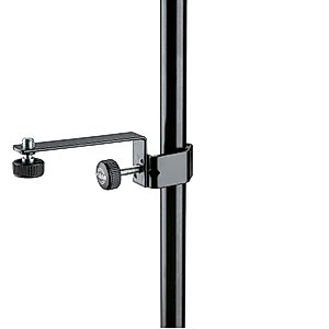 K&M König & Meyer 23600.500.55 Microphone Bar Mount Up to Four Mics or Boom Arms | ⅝” Threaded Connector | Swivels 360° | All One Piece | Steel Construction Made in Germany Black - EU Version