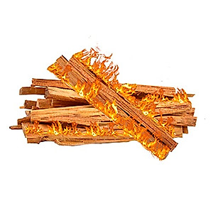 Vivlly 10lb Fatwood Fire Starter Pack – Starter Wood for Fireplace – Small Wood Logs for Campfire Stove, Grilling & Cooking – Firewood Lighter Kindling Sticks – Firepit Burning & Camping Accessories