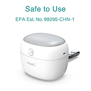 Papablic Portable UV Light Sterilizer, Mini UV-C Sanitizer Box for Pacifier and More, 99.99% Sterilization in 59 Seconds, USB Rechargeable
