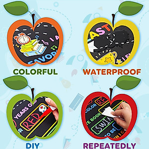 First & Last Day of School Board Sign, 14x11 Inch Back to School Chalkboard Sign Reusable - 1st and Last Day of Kindergarten Grade Preschool Sign, Double-Sided Back to School Supplies for Kids