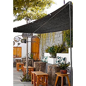 Tronssien 70% Black Shade Cloth, 12 x 6 FT Garden Sun Shade Netting. Durable Mesh Tarp with Grommets, Shading Anti for Garden, Greenhouse, Plants Growing, Outdoor Barbecue,Pergola etc.