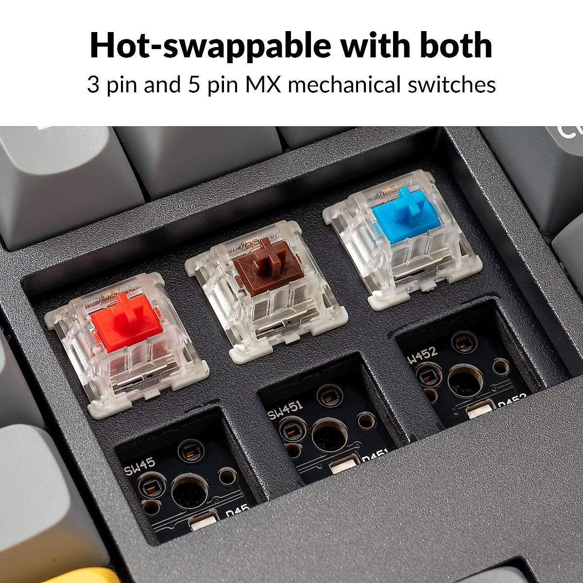 Keychron Q6 Wired Custom Mechanical Keyboard, QMK/VIA Programmable Macro, Full-Size Aluminum RGB Backlit, Double Gasket Hot-Swappable Gateron G Pro Brown Switch Compatible with Mac Windows Linux-Grey