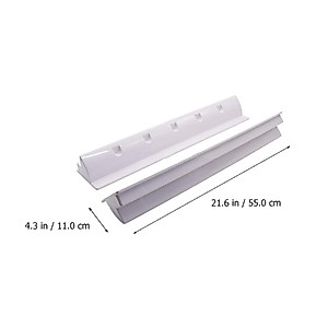 Cabilock 2pcs Solar Panel Side Mounting Brackets Marine Caravan Motorhome RV Solar Panel Side Mount Brackets Solar Panel Roof Installation Clamps White