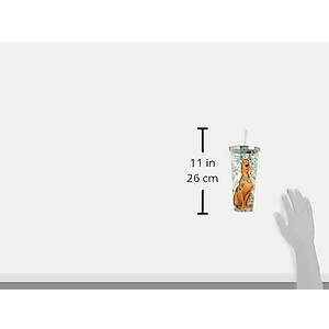 Spoontiques Scooby Doo Glitter Cup w/Straw