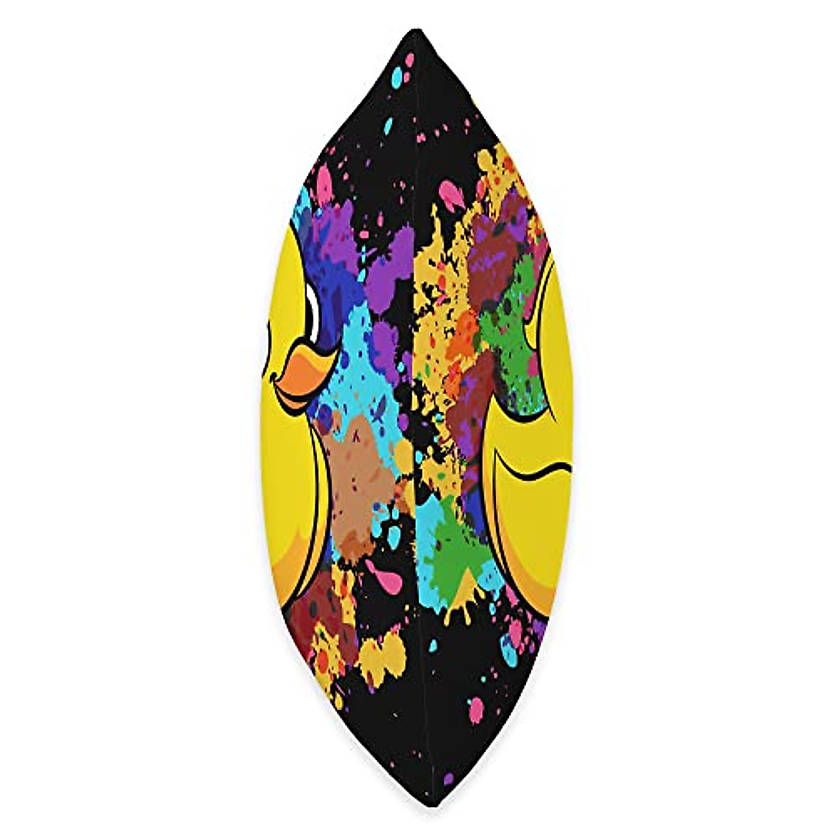 Duckling Ducky Lover Rubber Duck Bath Toy Gift Cute Duckling Bath Toy Duckie Colorful Rubber Duck Throw Pillow, 16x16, Multicolor