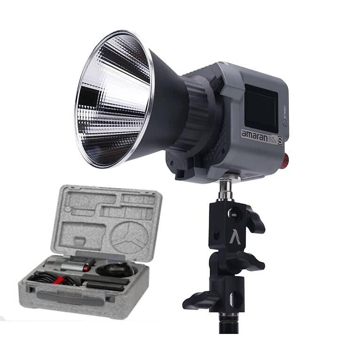 Aputure Amaran 60X S Bi Color LED Video Light 2700-6500K, Upgraded TLCI 97+ CRI 96+ SSI 87+, 9 Lighting Effects, APP Control, DC/AC Power Supply with Ginisfoto Cloth for Studio and Filming