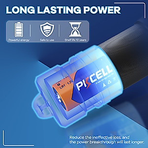 PKCELL N Size 1.5V Alkaline Batteries, MN9100/E90/LR1 Medical Battery 40 Pack, Long-Lasting for Medical Devices, GPS Trackers, Key Fobs, and More
