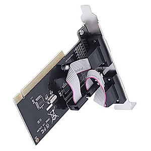 axGear 2 Ports Dual Bidirectional RS-232 DB9 9-pin Serial Port to PCI I/O Card Adapter