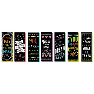 Iconikal Motivational Encouraging Inspirational Bookmarks, 100-Count