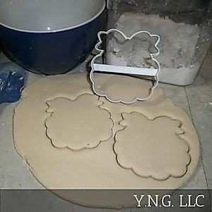 BABY BIB OUTLINE RUFFLE EDGE TIE BACK SHOWER GENDER REVEAL COOKIE CUTTER MADE IN USA PR3090