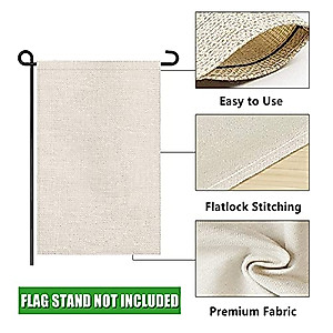 Furiaz Fall Thanksgiving Pumpkin Small Decorative Garden Flag, Autumn Maple Leaves Yard Outside Decorations, Patriotic American Farmhouse Burlap Outdoor Decor Double Sided 12 x 18