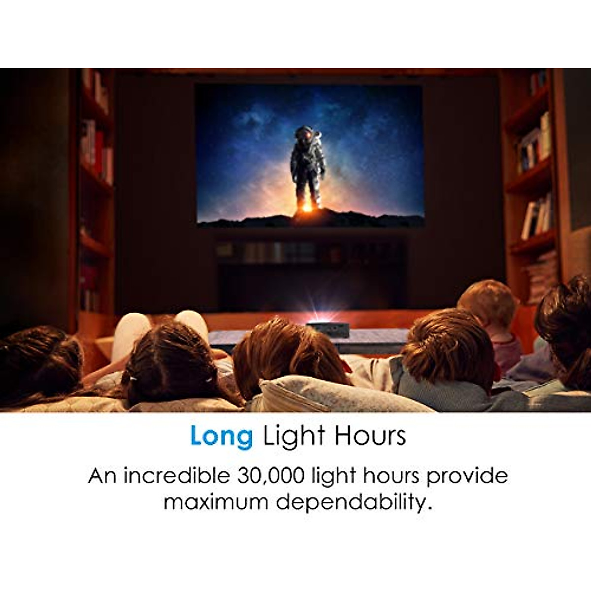 Optoma LV130 Mini Projector, Bright and Ultra Portable LED Cinema in Your Pocket, 4.5 Hour Built-in Battery, HDMI, USB, DLP Projector with Amazing Colors