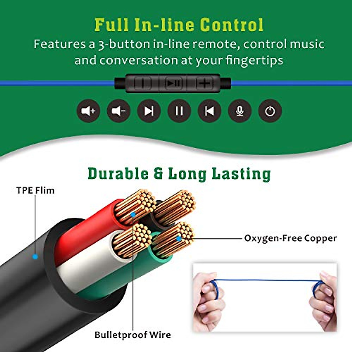 MIPEACE Work Earbuds Headphones, Safety Industrial Ear Plugs Headphones with mic and Volume Control- Noise Reduction Earphones for Work Construction