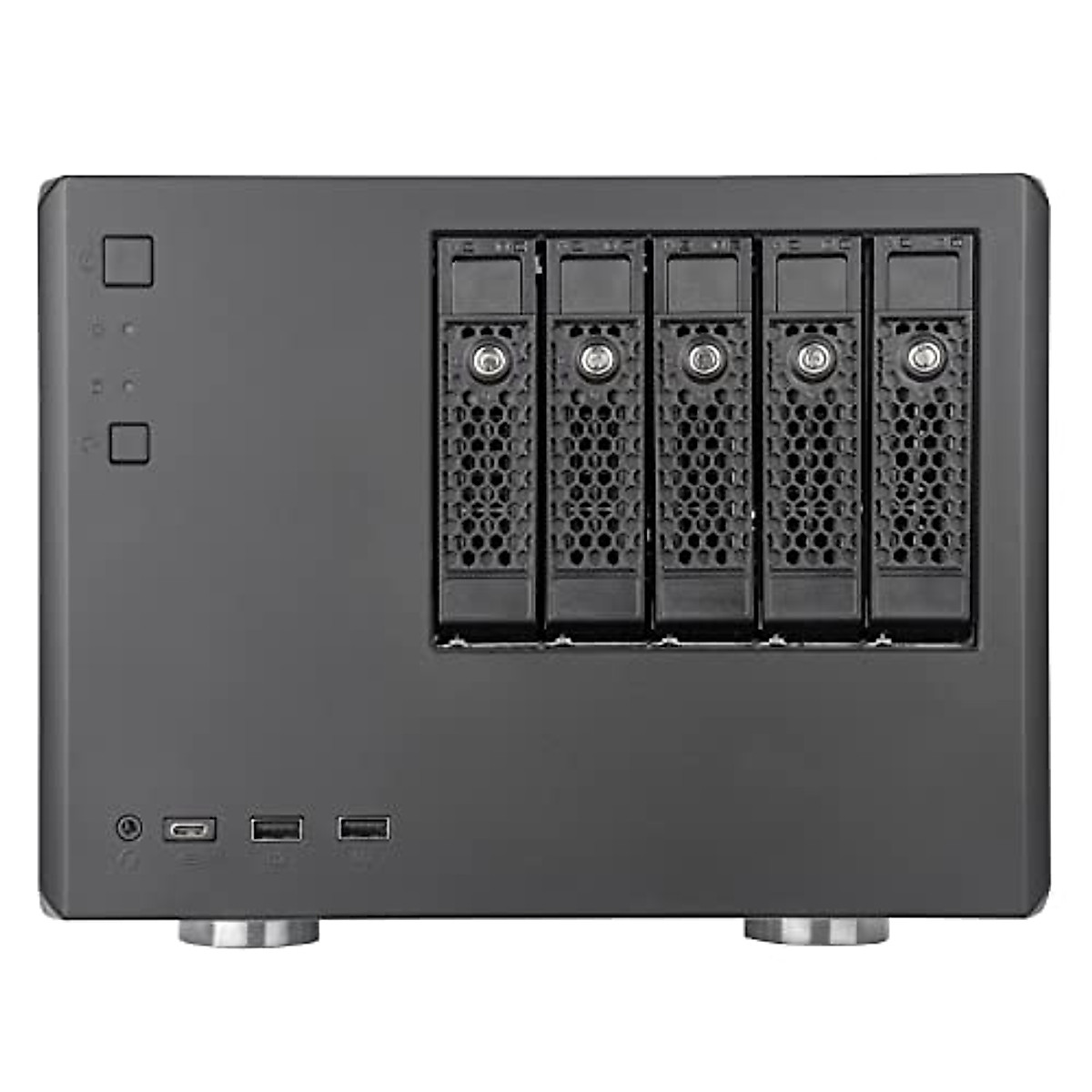 SilverStone Technology CS351 5-Bay SAS-12G / SATA-6G hot-swappable high Performance NAS Chassis, SST-CS351B