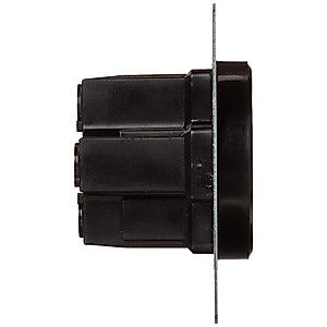 Leviton 9460 60 Amp, 125/250 Volt, Flush Mounting, Receptacle, Straight Blade, Industrial Grade, Grounding, Black