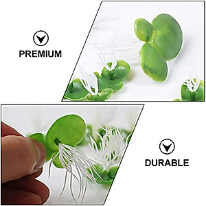 balacoo 36pcs Fish Tank Plant with Root Aquarium Floating Plants Artificial Aquarium Plants Fish Tank Plant Decorations Water Plants Ornament for Fish Tank Landscape Decor