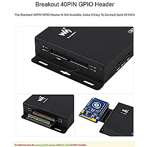 XYGStudy Metal Box (A) Designed for Raspberry Pi Compute Module 4 IO Board, Comes with Cooling Fan, to Build Your Own Raspberry Pi CM4 Mini PC Easily (CM4-IO-BOARD-CASE-A)