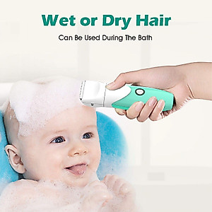BZ 3 In 1 Baby Hair Clippers, Silent Hair Clippers for Kids, Professional Waterproof Hair Cutter, Rechargeable Cordless Hair Trimmer