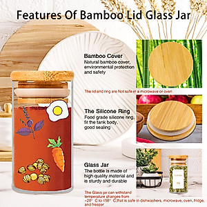 BGraceyy Spice Jars with Labels, 35 Pcs 4 oz Glass Spice Jars with Bamboo Lids, Minimalist Stackable Airtight Spice Containers with 426 labels for Home Kitchen, Pantry, Spice Cabinet, Drawer, Rack